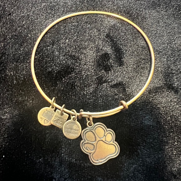 Alex and Ani | Jewelry | Alex And Ani Paw Print Charmed Bangle | Poshmark